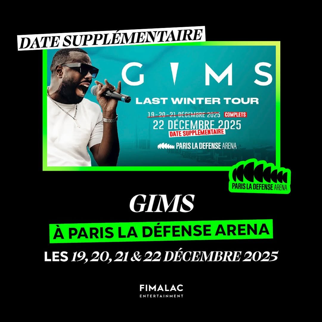 GIMS revient en majesté avec son Last Winter Tour à la Paris La Défense ...